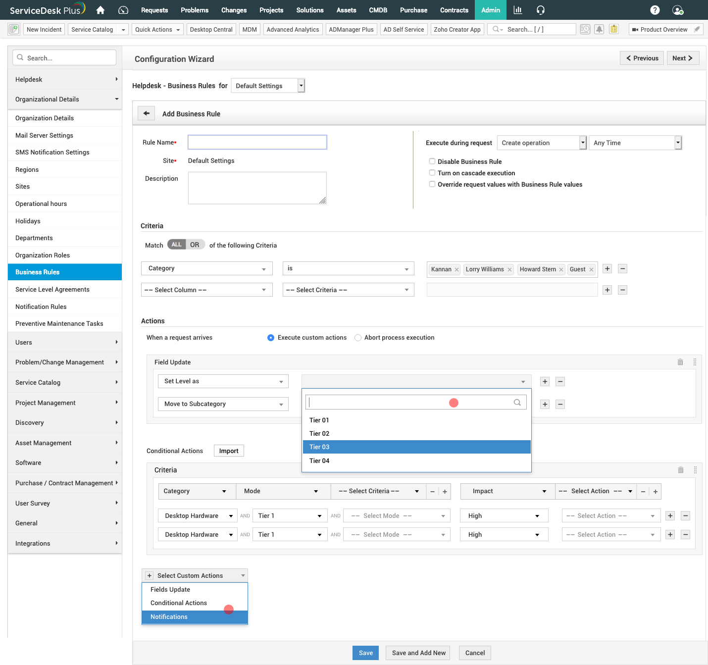 ManageEngine ServiceDesk Plus
