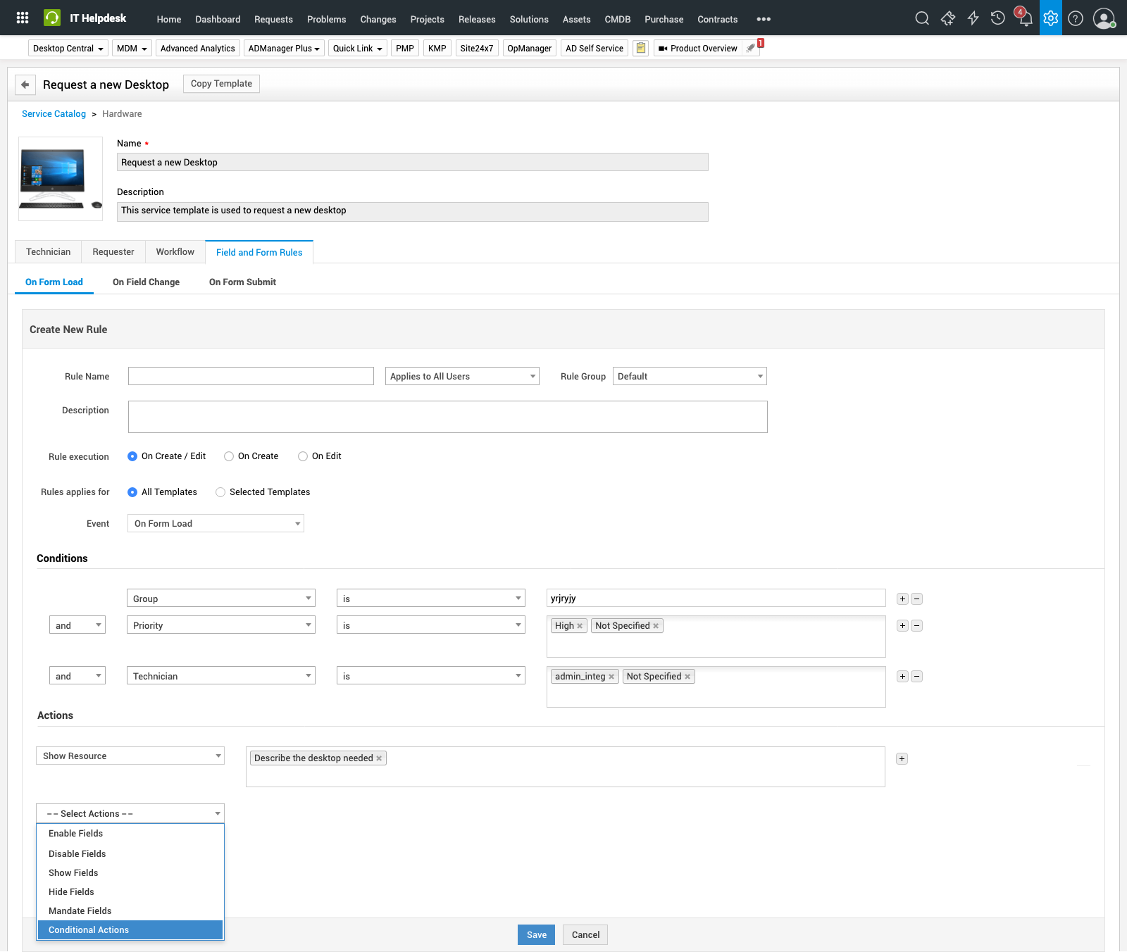ManageEngine ServiceDesk Plus