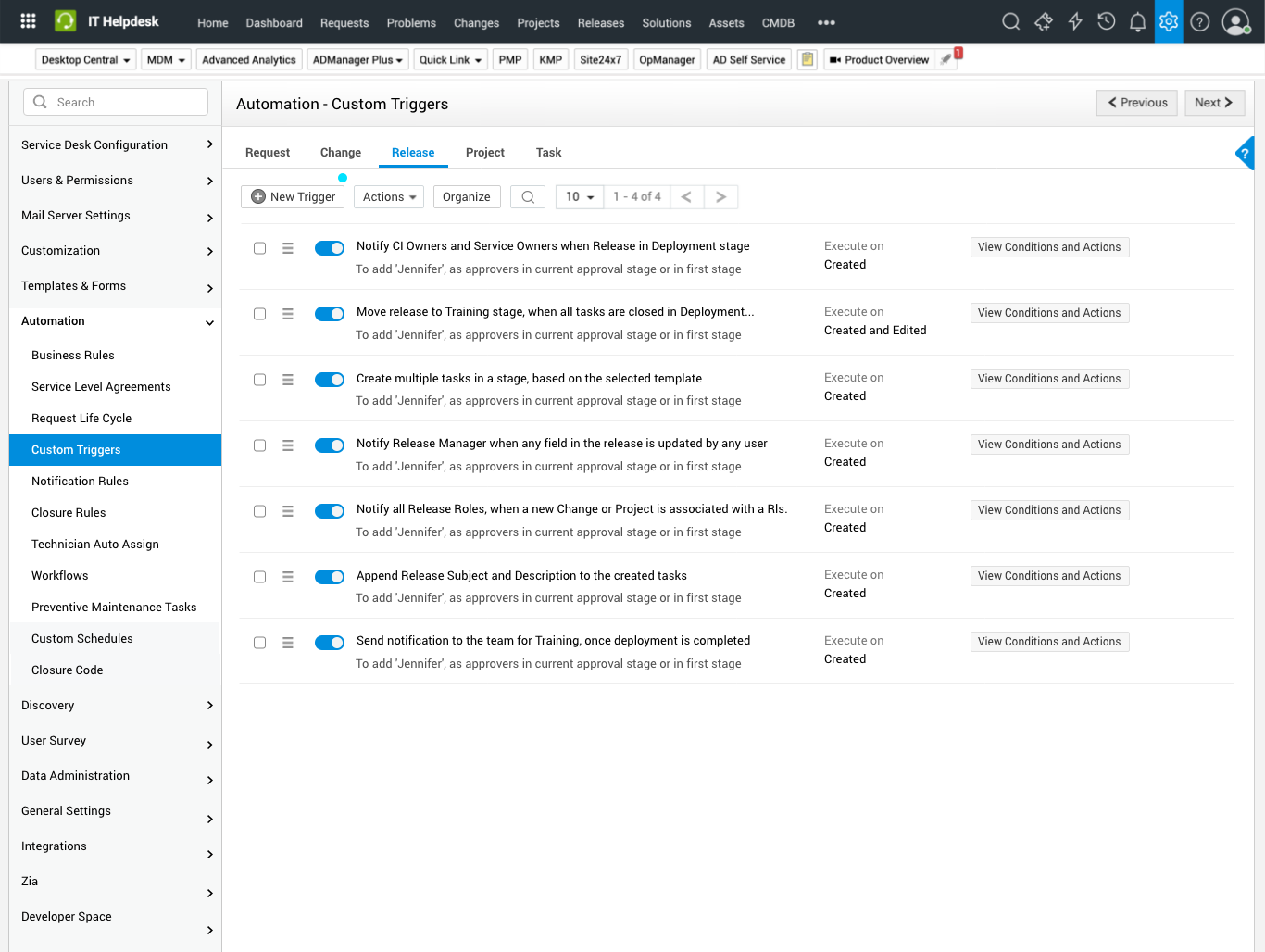 ManageEngine ServiceDesk Plus